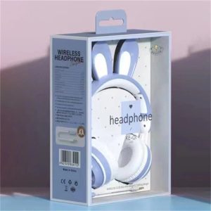 LED Bluetooth Rabbit Ear Headphones with Noise-Reduction Mic & TF Card ...