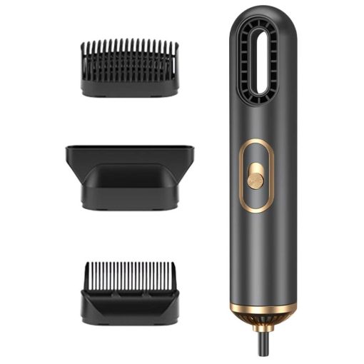 Compact 3-in-1 Hair Styler: Hair Dryer, Straightener & Brush with Negative Ion Technology ...