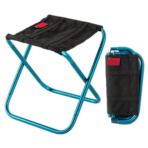 Compact Ultralight Aluminum Folding Outdoor Stool with Storage ...